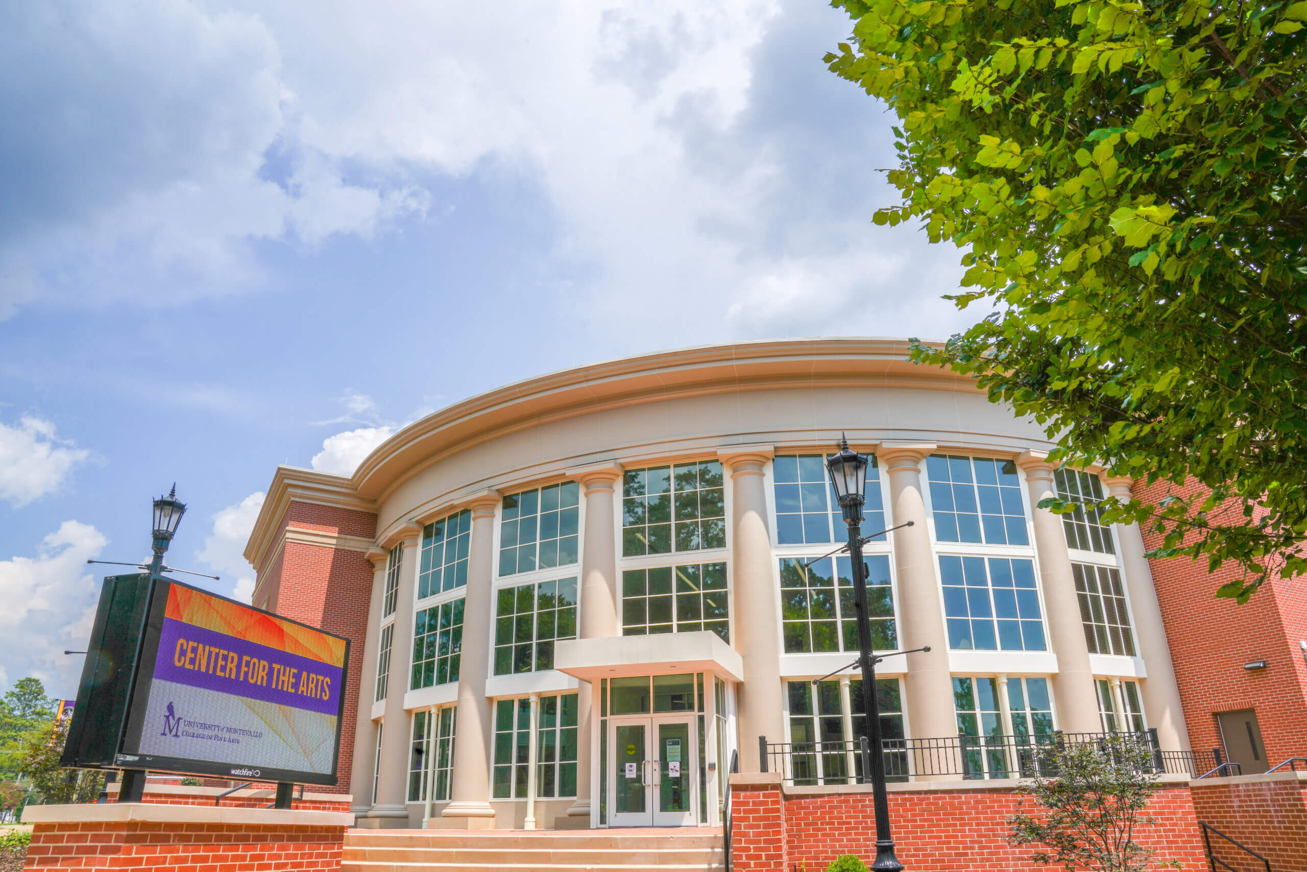 Montevallo cutting ribbon on new facilities